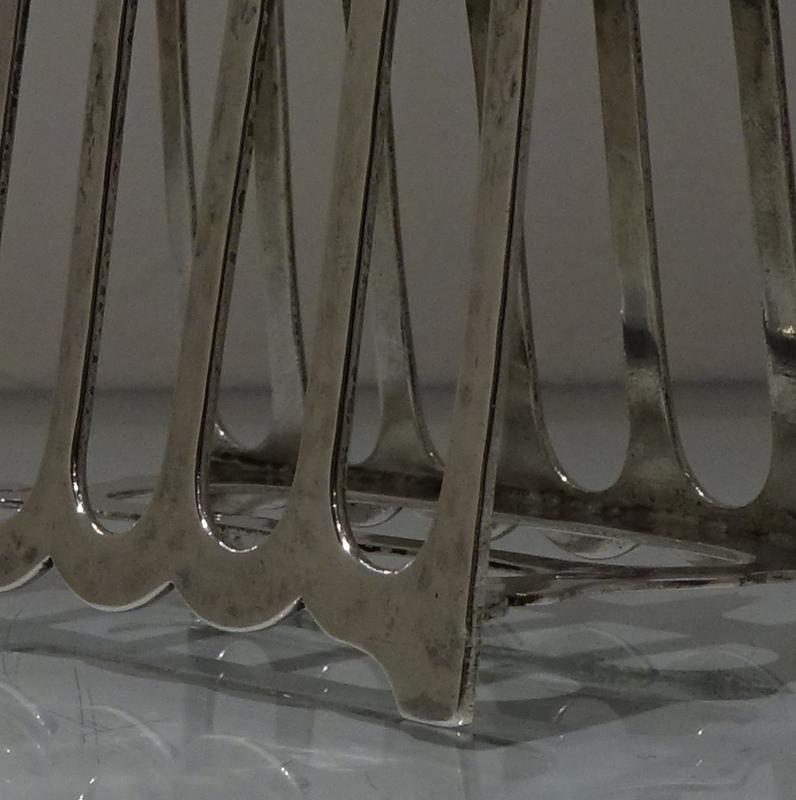 Early 20th Century Antique Edward viii Sterling Silver Toast Rack ...