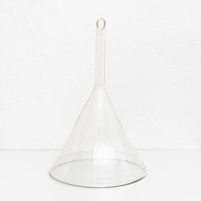 Early 20th Century Antique Glass Large Funnel For Sale at 1stDibs