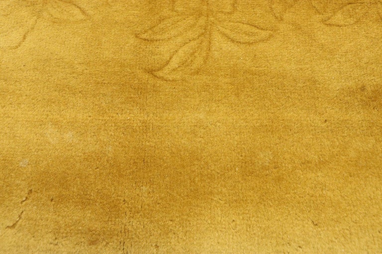 Early 20th Century Antique Gold Chinese Art Deco Rug Inspired by Walter ...