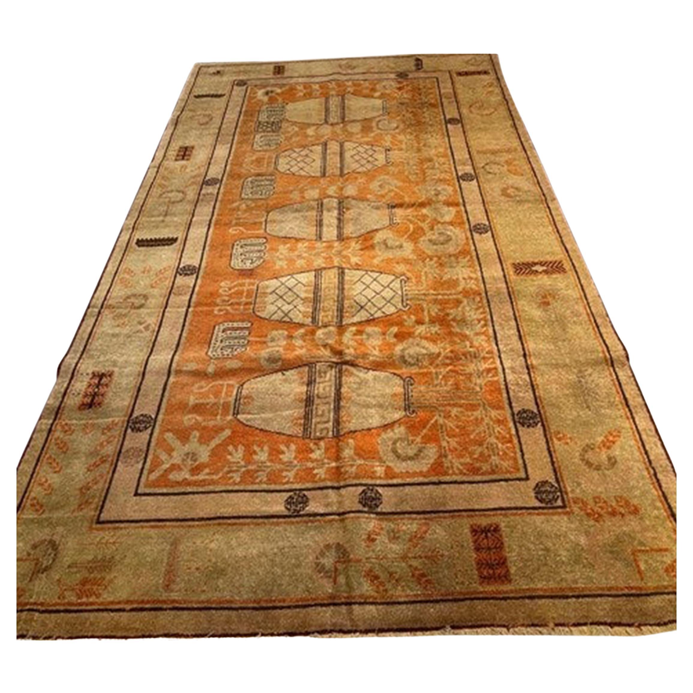 Early 20th Century Samarkand Rug For Sale at 1stDibs