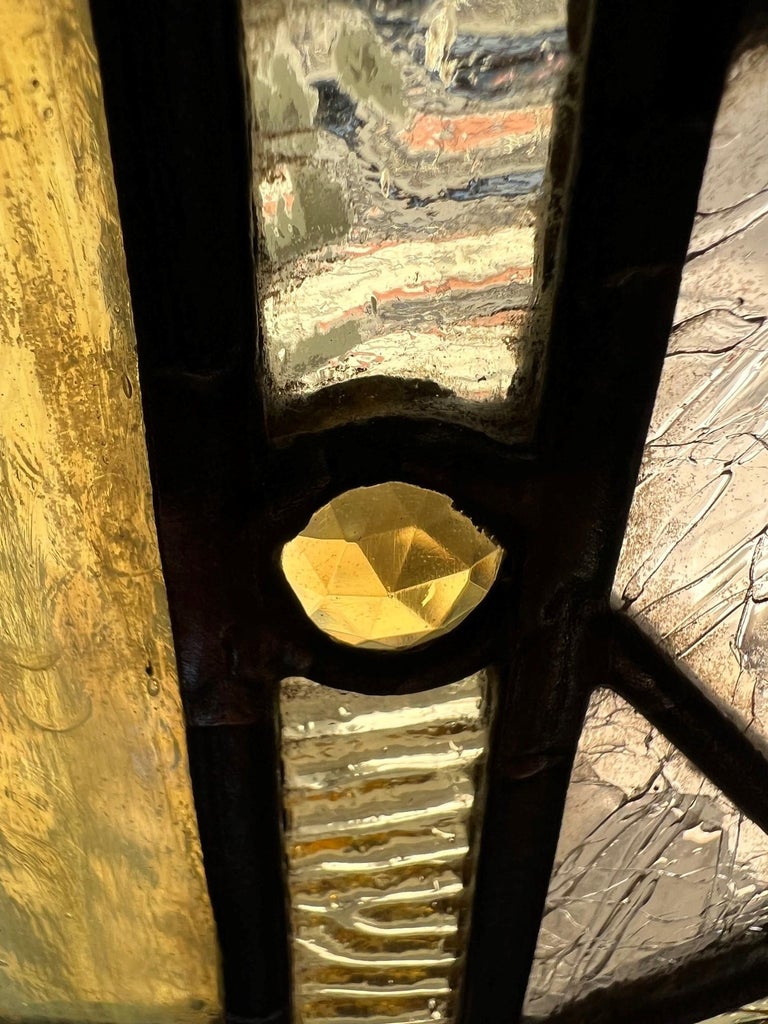 Early 20th Century Antique Stained Glass Window, Jewels in Original ...