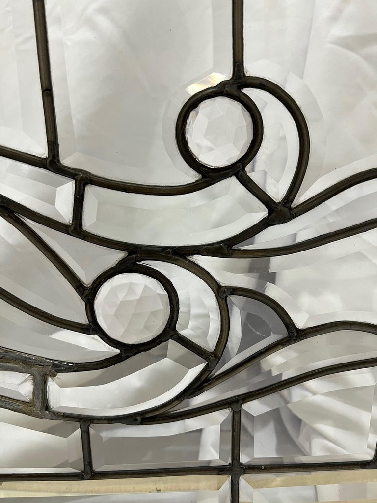 Early 20th Century Antique Victorian Beveled Glass Window in Original ...