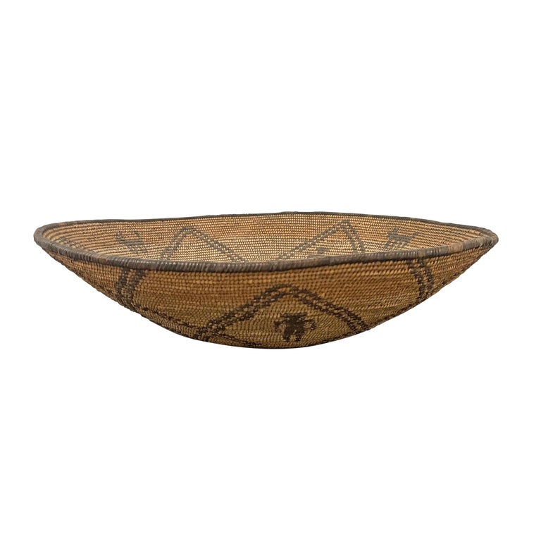 Early 20th Century Apache Tray Basket For Sale at 1stDibs | apache baskets