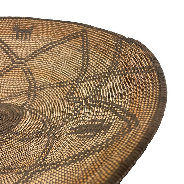Early 20th Century Apache Tray Basket For Sale at 1stDibs | apache baskets