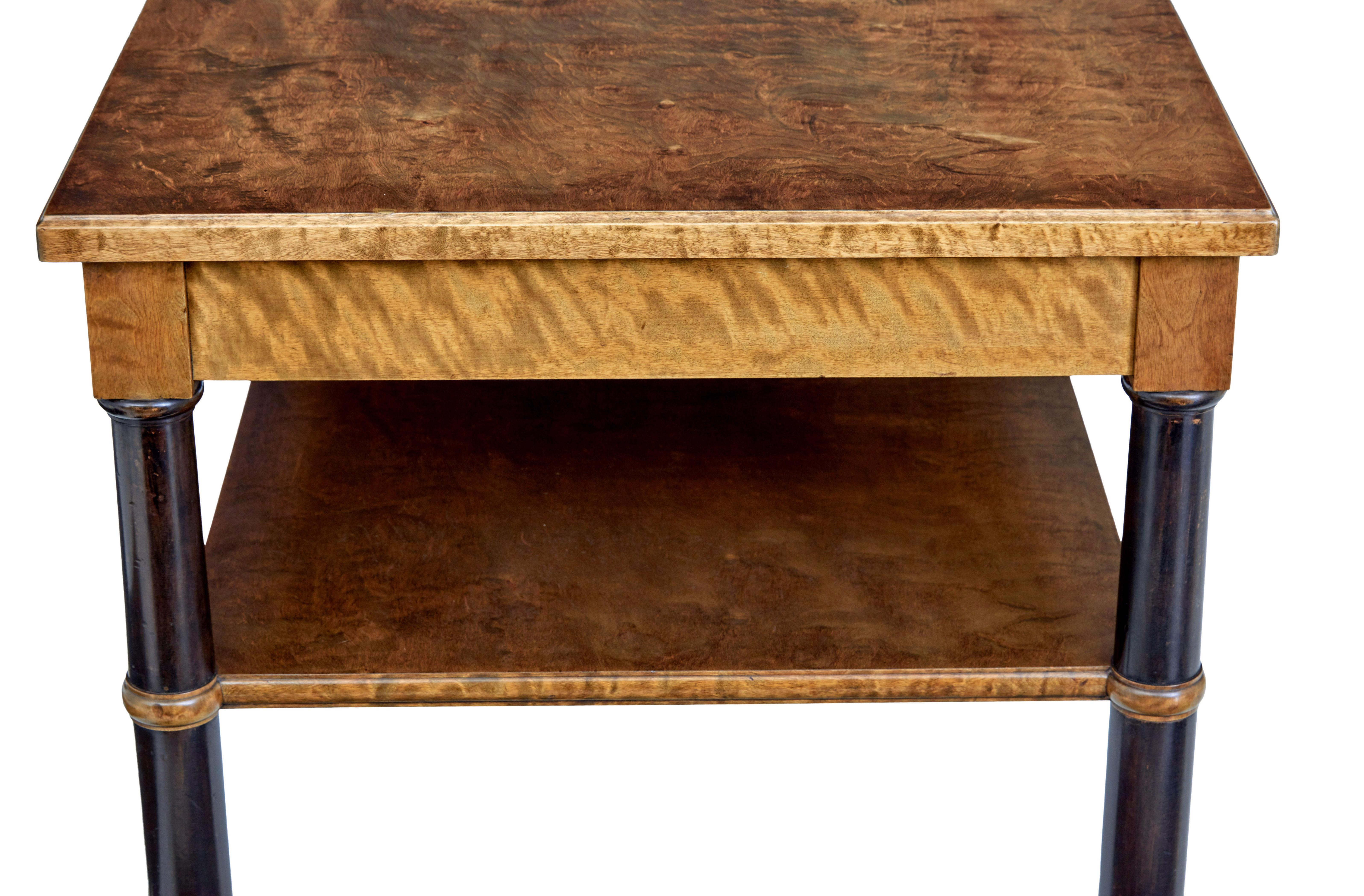 Early 20th Century Art Deco Birch Serving Table For Sale at 1stDibs