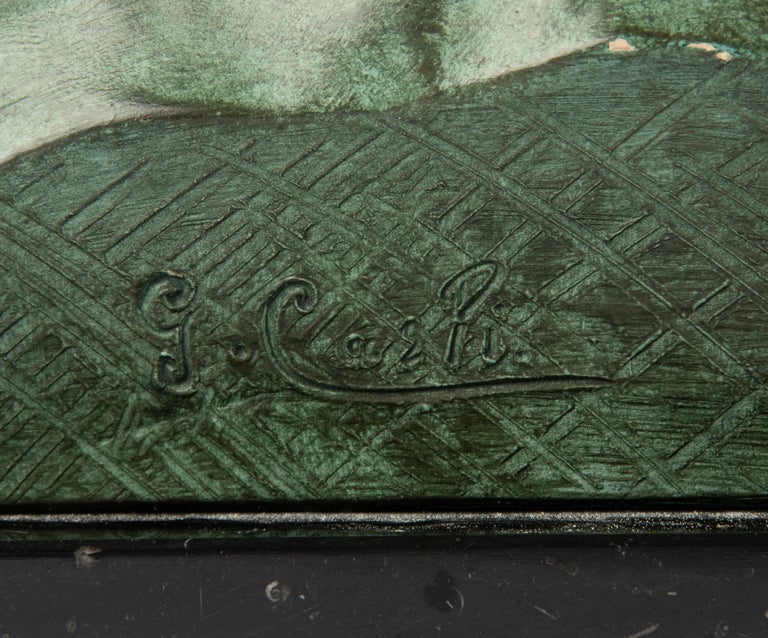 Early 20th Century Art Deco Terracotta Bust of Man by G. Carli For Sale ...