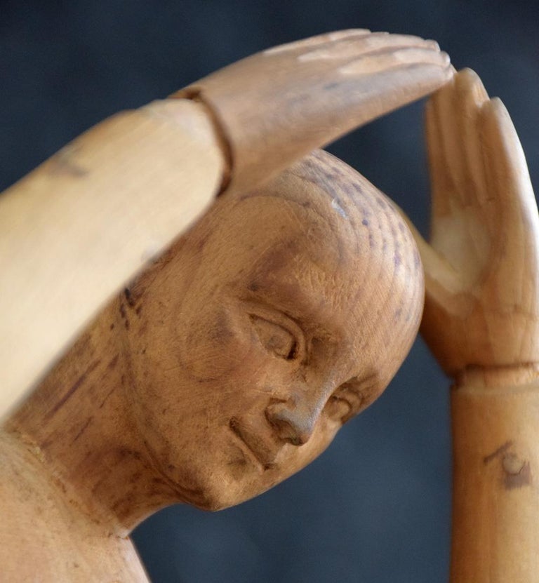 Early 20th Century Artist Lay Figure Form and Original Box at 1stDibs