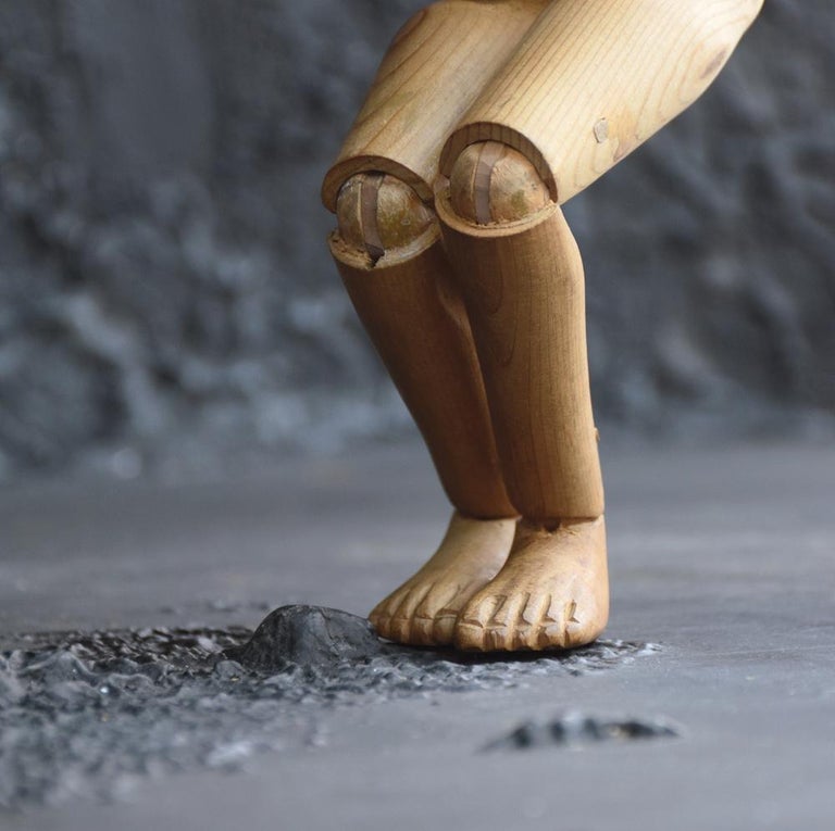 Early 20th Century Artist Lay Figure Form and Original Box at 1stDibs