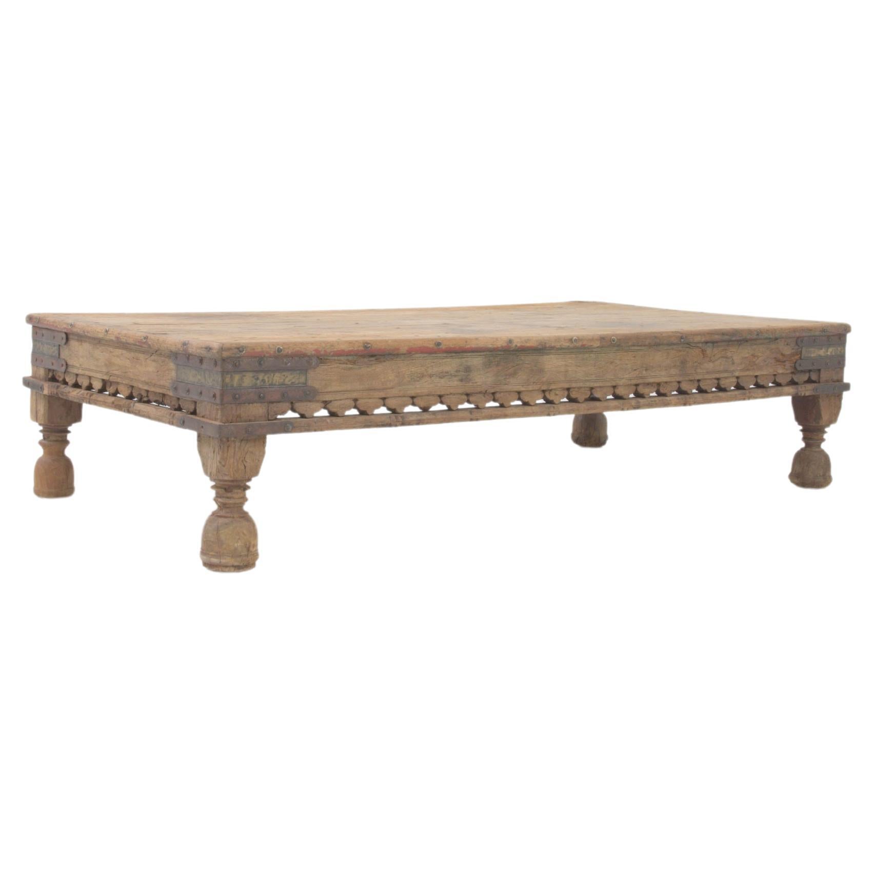 20th Century Vietnamese Hand-Carved Asian Coffee Low Table with ...