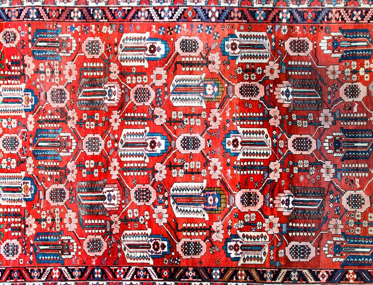Early 20th Century Bakhtiari Rug For Sale at 1stDibs