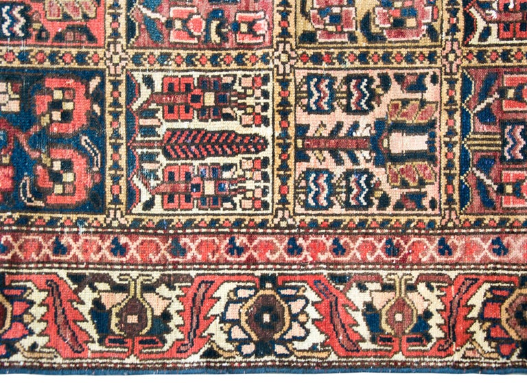 Early 20th Century Bakhtiari Rug For Sale at 1stDibs