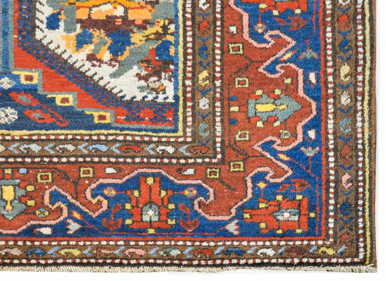 Early 20th Century Bakhtiari Rug For Sale at 1stDibs