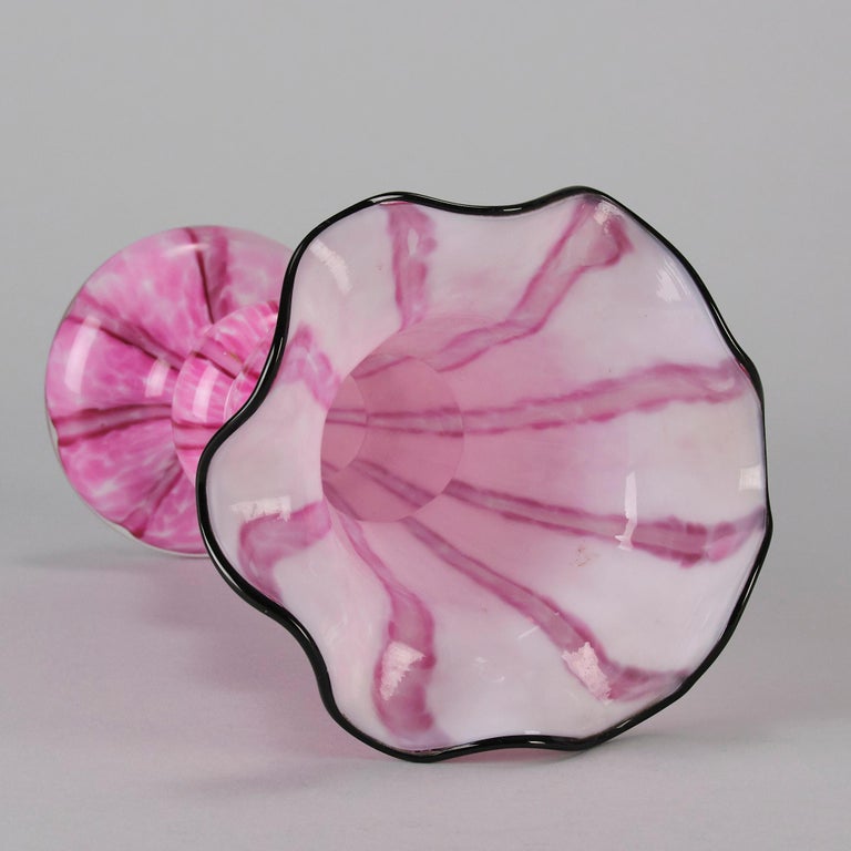 Early 20th Century Bohemian Blown Glass "Trefoil Vase" by Franz Welz ...