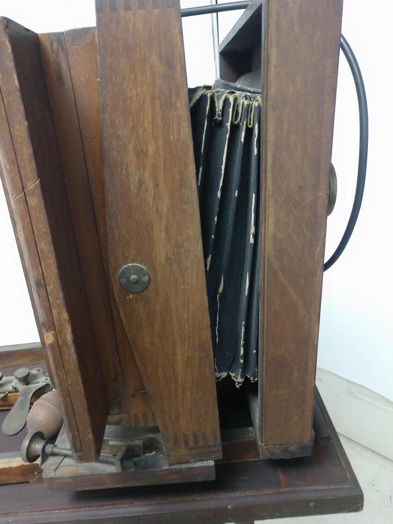 Early 20th Century Box Camera with Mechanical Stand at 1stDibs