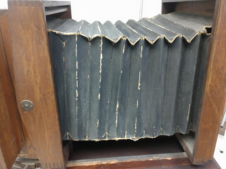 Early 20th Century Box Camera with Mechanical Stand at 1stDibs