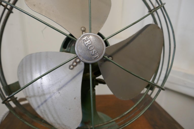 Early 20th Century Brass Electric Fan, by Frost and Co For Sale at 1stDibs