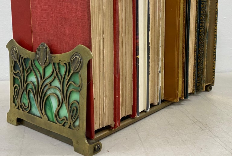 Early 20th Century Brass and Stained Glass Folding / Expanding Book ...