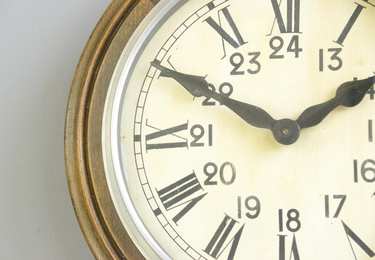 Early 20th Century Brillie School Clock, Circa 1910 at 1stDibs