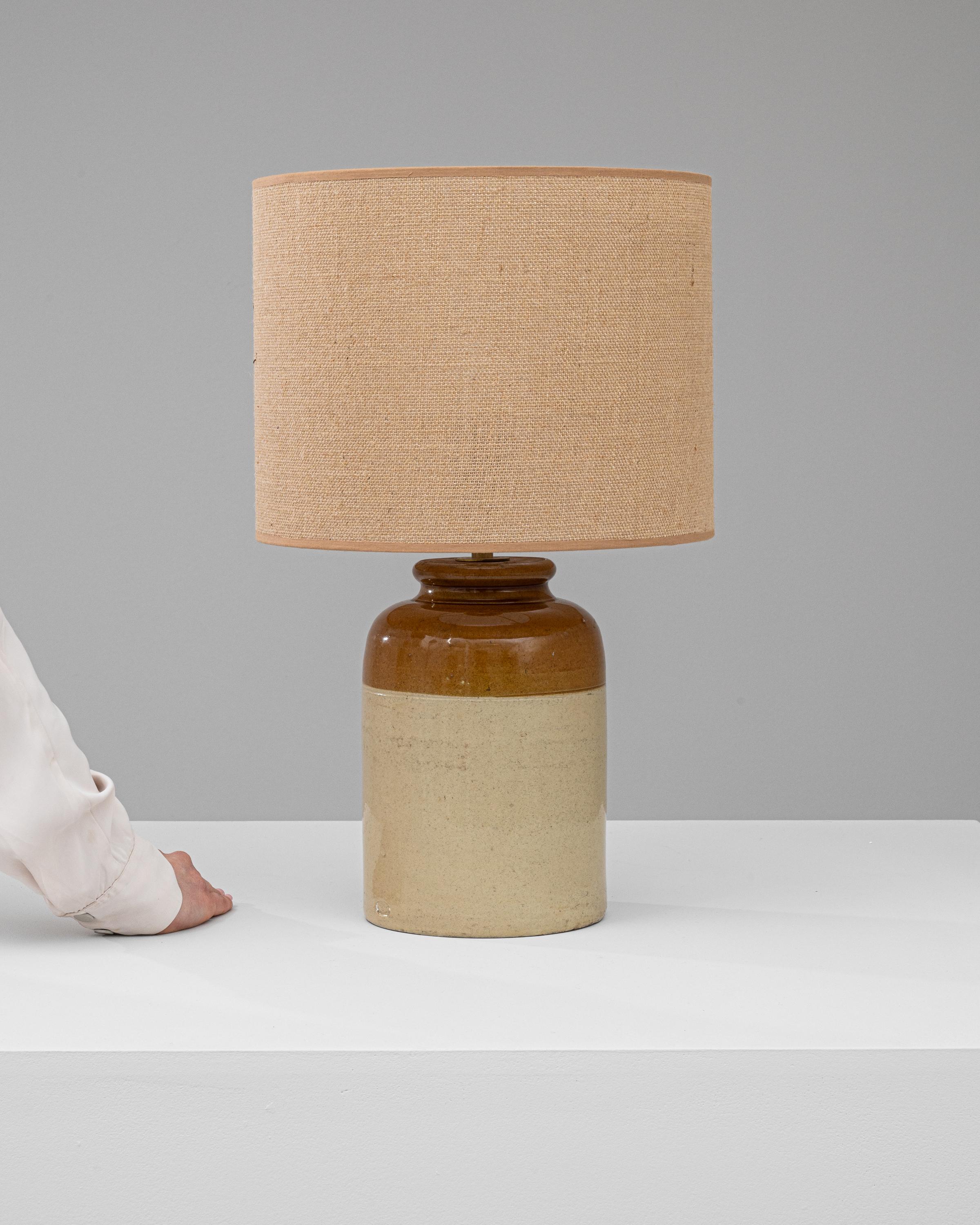 Early 20th Century British Ceramic Table Lamp For Sale at 1stDibs