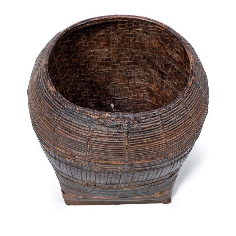 Early 20th Century Burmese Rice Basket at 1stDibs