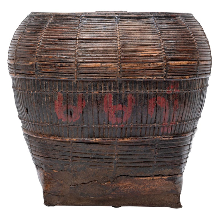 Early 20th Century Burmese Rice Basket at 1stDibs