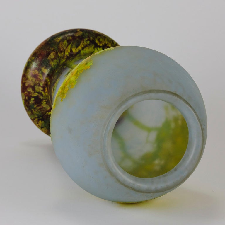 Early 20th Century Cameo Glass Landscape Vase entitled "Paysage d'Été ...