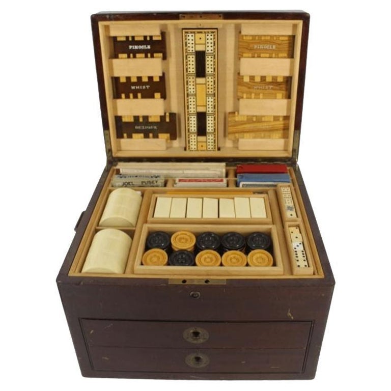 Early 20th Century Campaign Travelling Game Set For Sale at 1stDibs