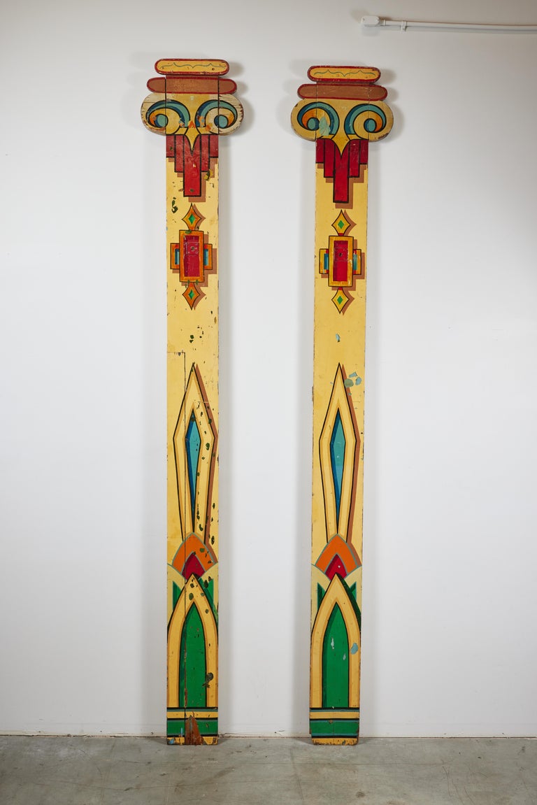 Early 20th Century Carnival Carousel Funhouse Architectural Columns For ...