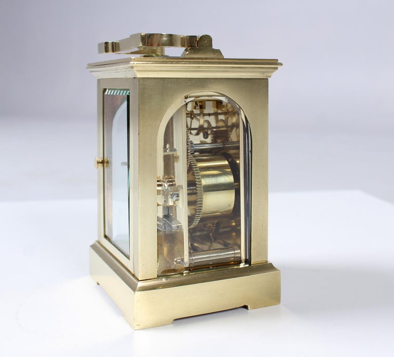 Early 20th Century Carriage, Travel Clock with Alarm, Signed Behrens ...