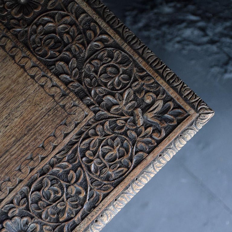 Early 20th Century Carved Indian Table For Sale at 1stDibs