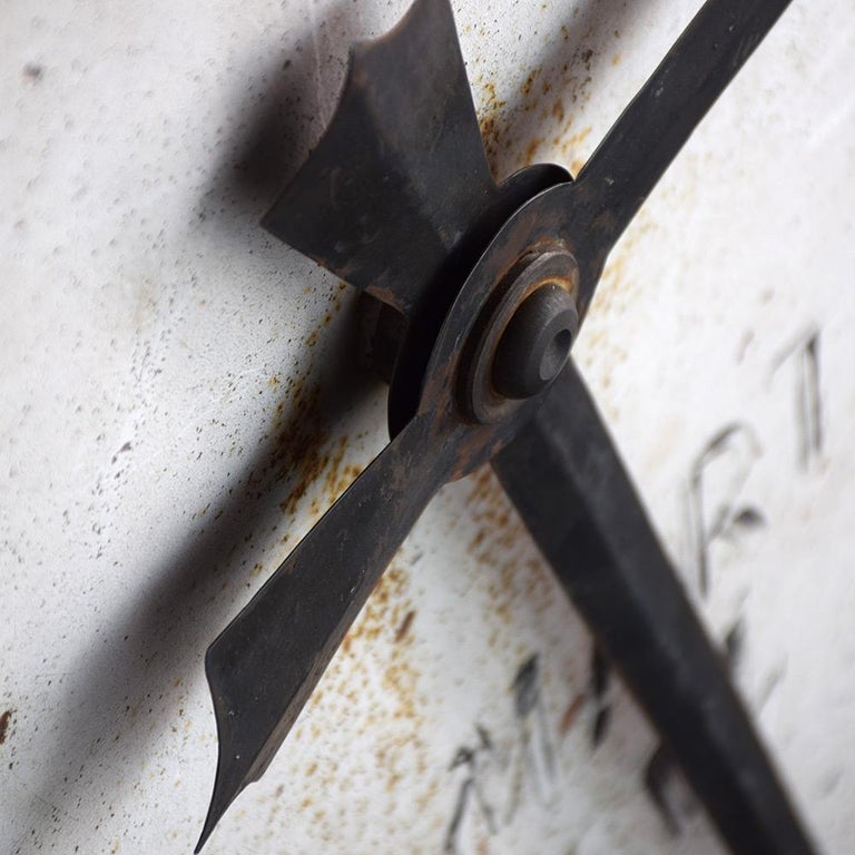 Early 20th Century Cast Iron Clock Face For Sale at 1stDibs