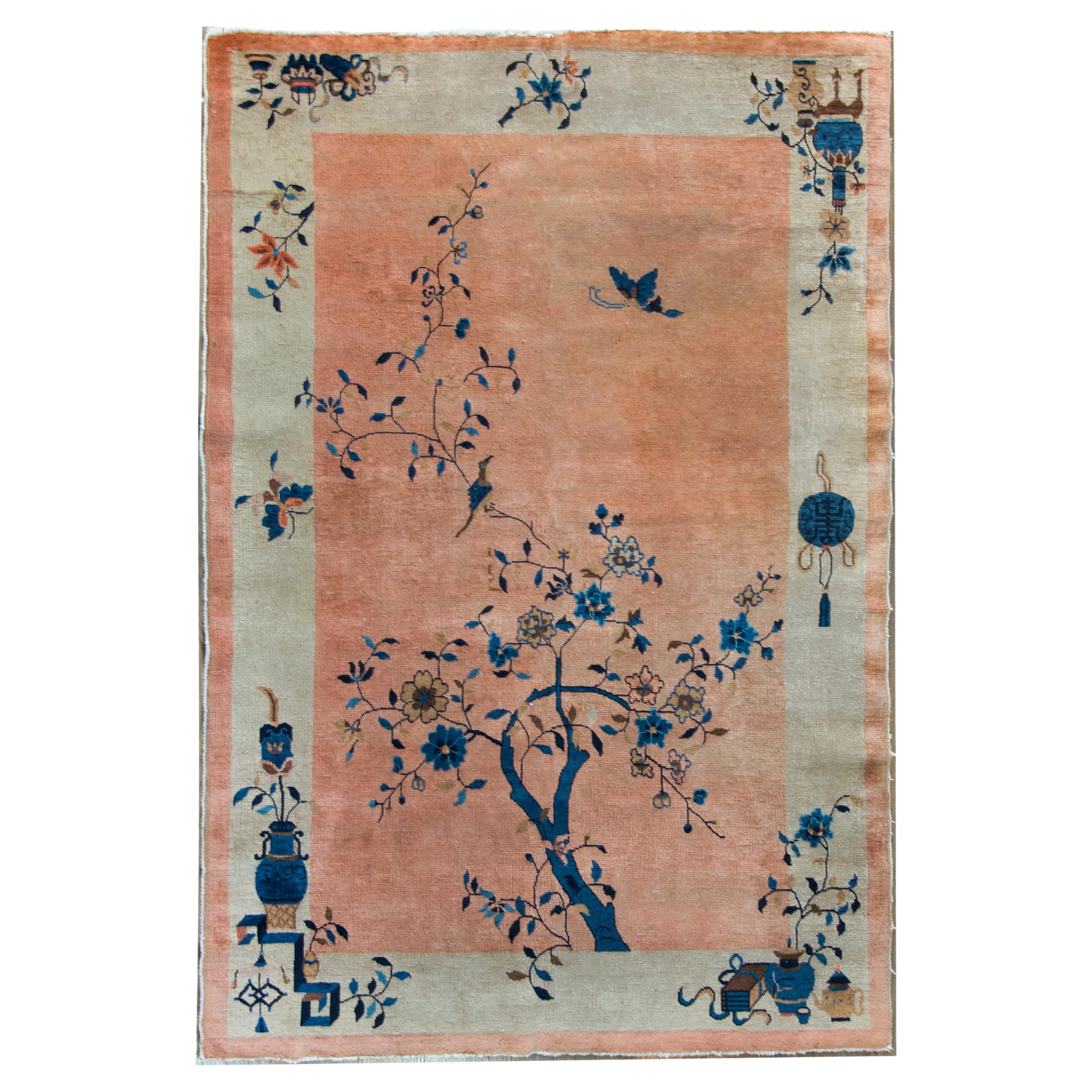 Early 20th Century Chinese Art Deco Rug For Sale at 1stDibs