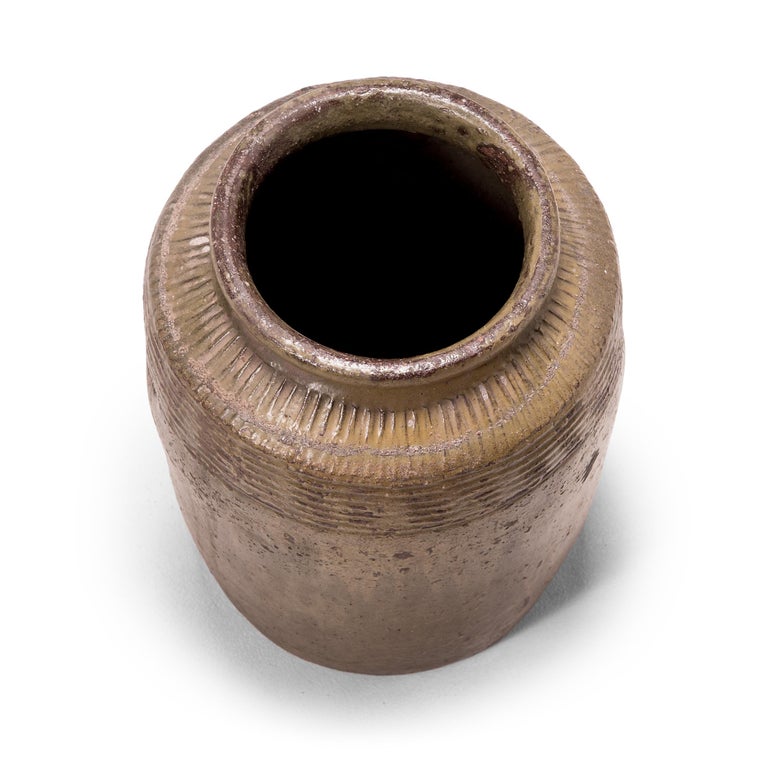Chinese Glazed Pickling Pot, c. 1900 For Sale at 1stDibs