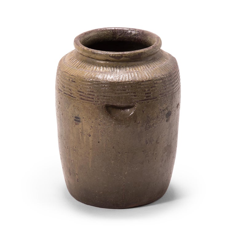 Chinese Glazed Pickling Pot, c. 1900 For Sale at 1stDibs