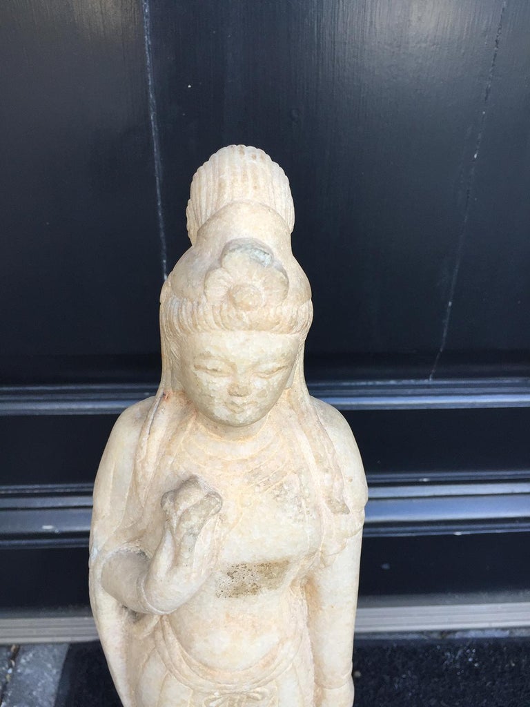 Early 20th Century Chinese Marble Figure For Sale at 1stDibs