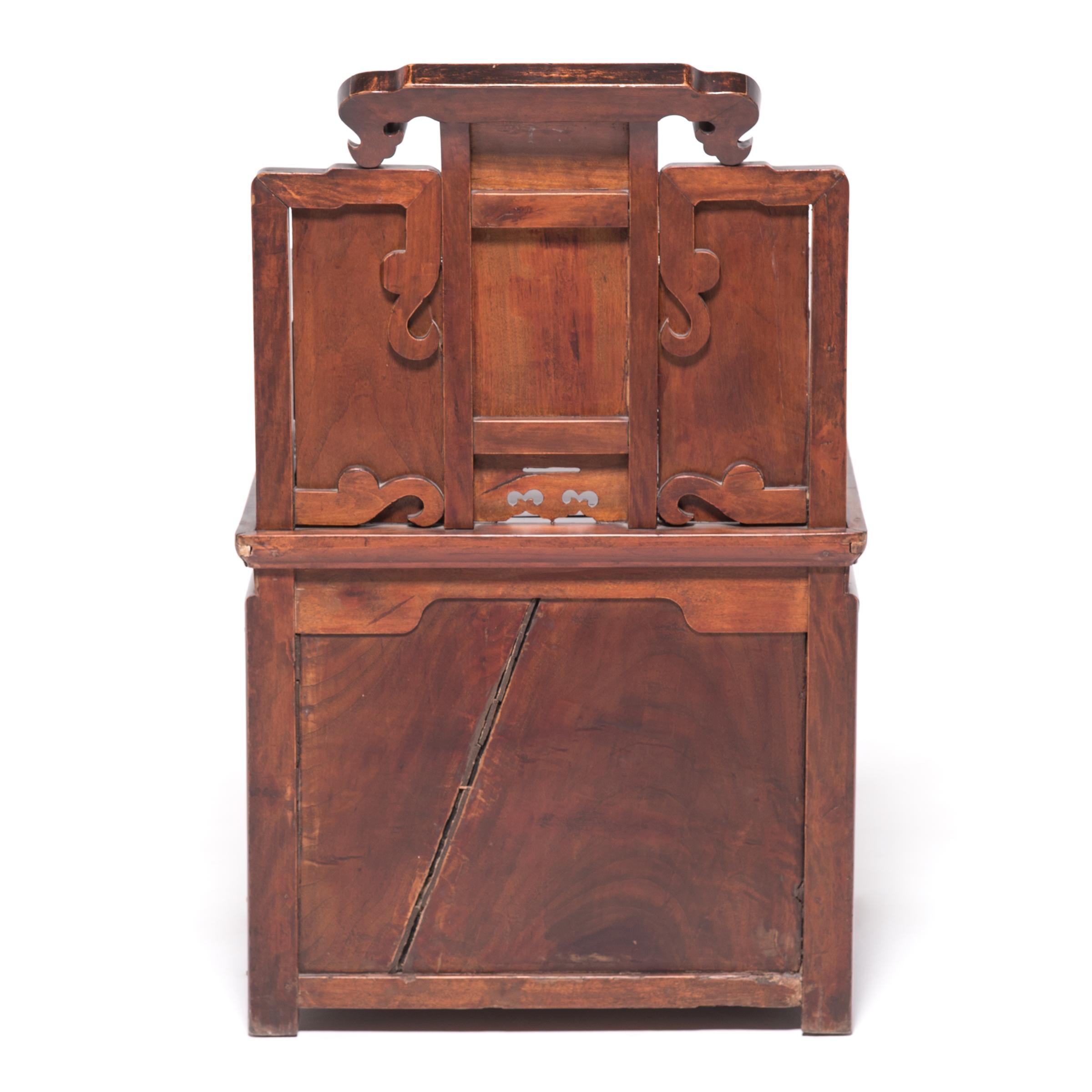 Early 20th Century Chinese Meditation Chair at 1stDibs