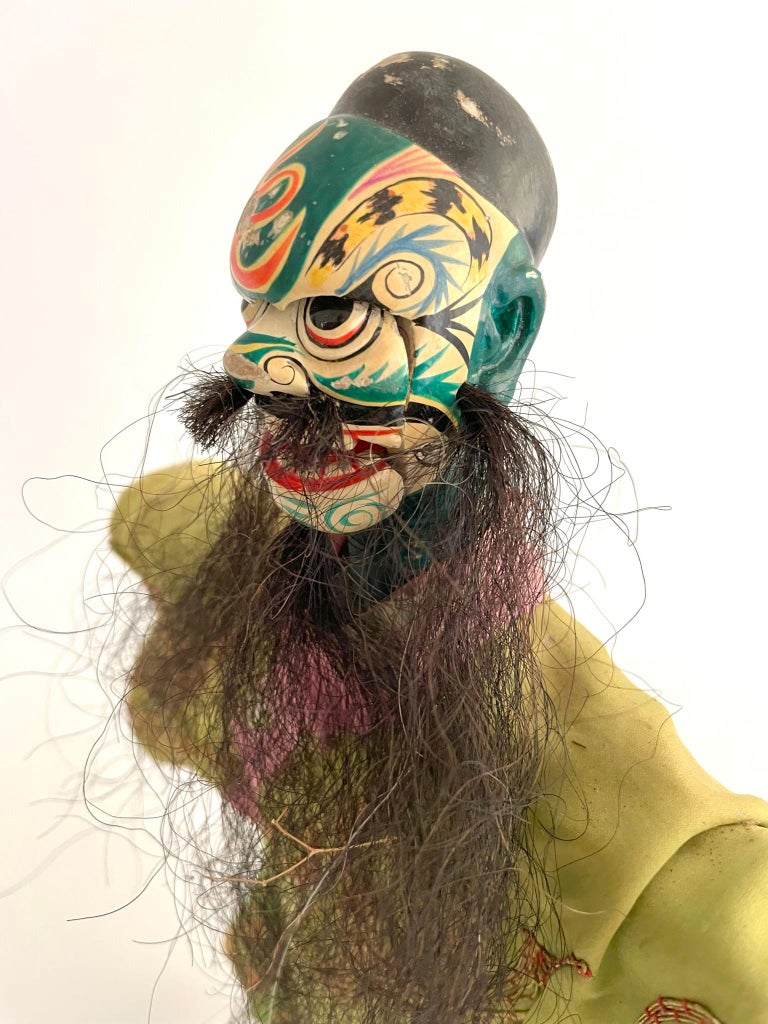 Early 20th Century Chinese Opera Hand Puppet For Sale at 1stDibs