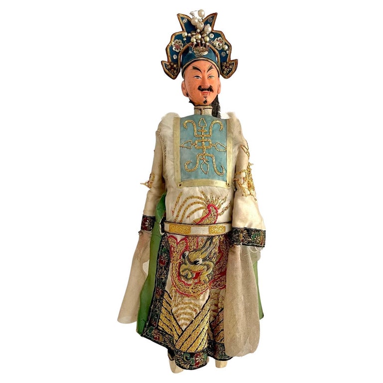 Early 20th Century Chinese Opera Marionette Puppet For Sale at 1stDibs
