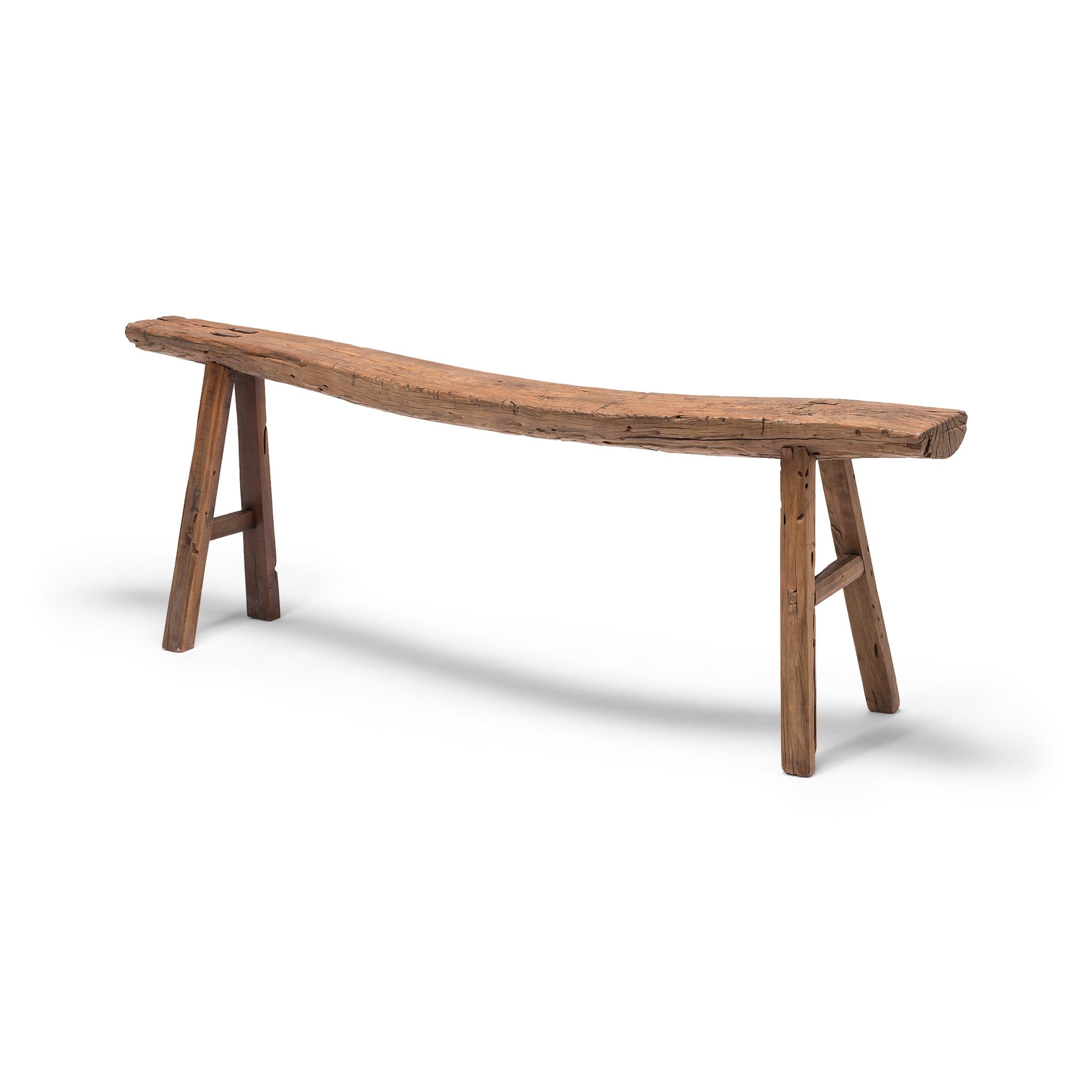 Early 20th Century Chinese Provincial Yangtze Bench at 1stDibs