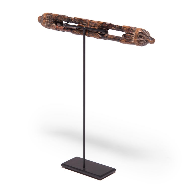 Early 20th Century Chinese Weaving Shuttle on Stand at 1stDibs