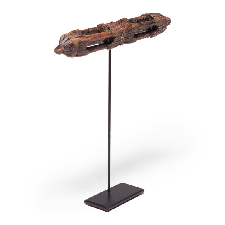 Early 20th Century Chinese Weaving Shuttle on Stand at 1stDibs