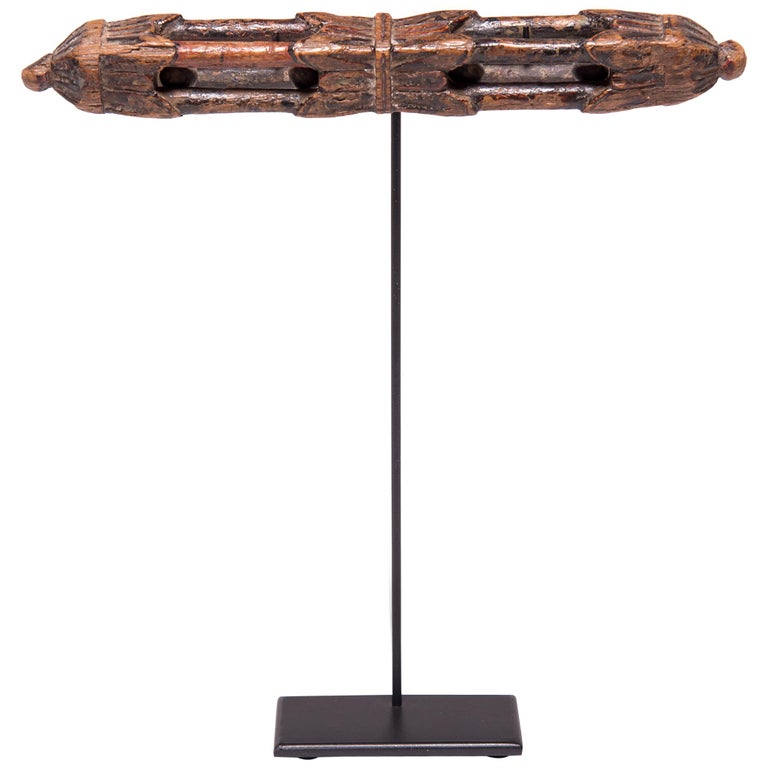 Early 20th Century Chinese Weaving Shuttle on Stand at 1stDibs