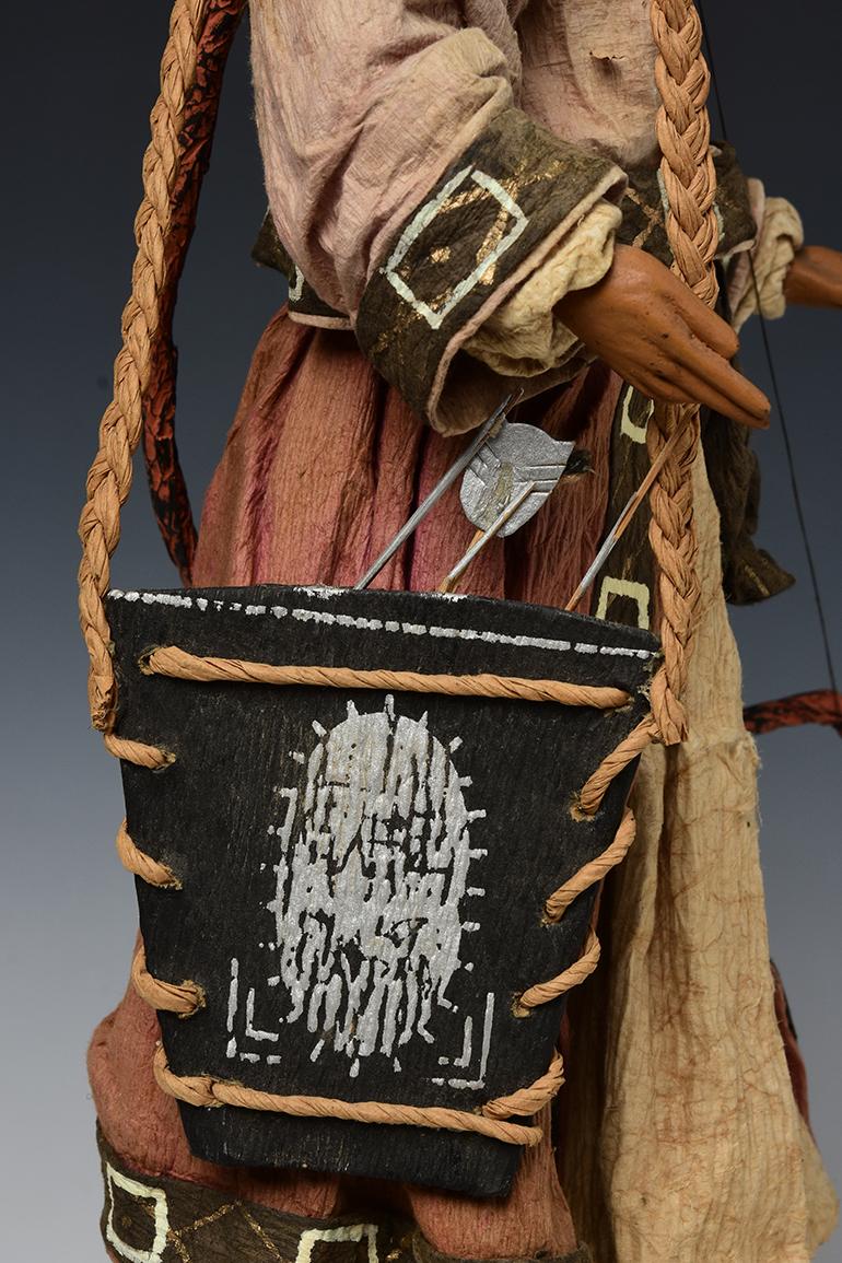 Early 20th Century, Chinese Wooden Standing Manchu Man For Sale at 1stDibs