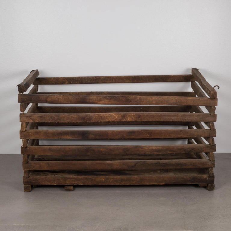 Early 20th Century Collapsible Wooden Poultry Crate, circa 1920s-1940s ...