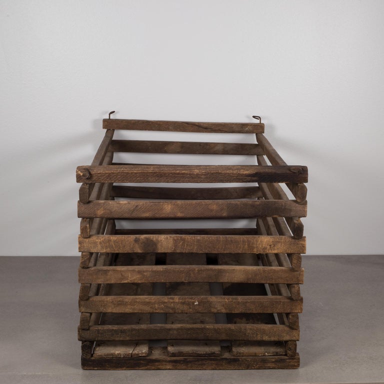 Early 20th Century Collapsible Wooden Poultry Crate, circa 1920s-1940s ...