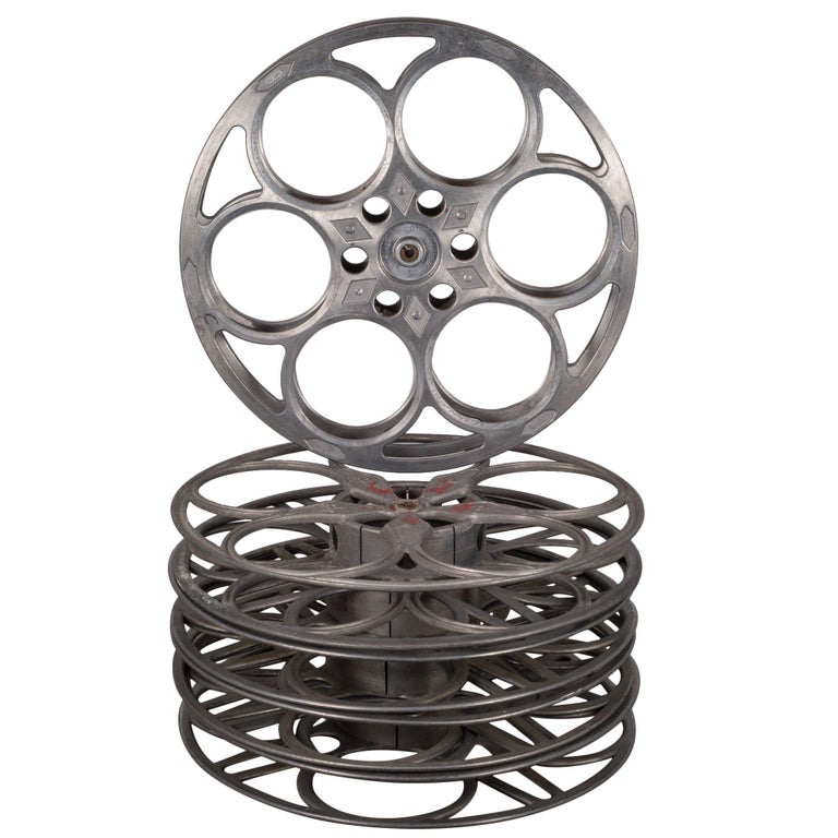Early 20th Century Collection of Five Metal Film Reels, circa 1930s For ...