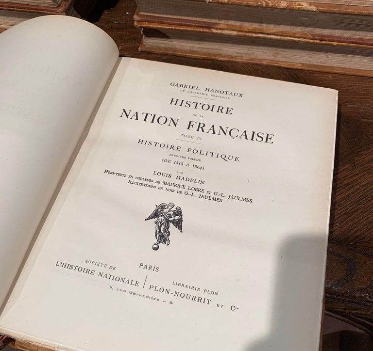 Early 20th Century Complete Set of Fifteen Leather Bound French History ...