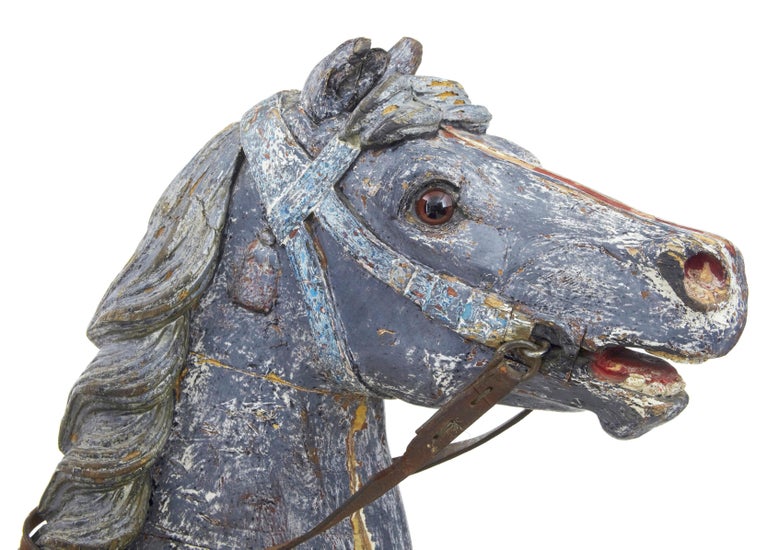 Early 20th Century Continental Decorative Merry Go Round Horse at 1stDibs