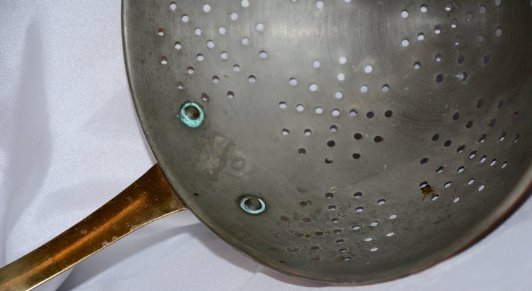 Copper Colander with Brass Handle, 20th Century at 1stDibs | brass ...