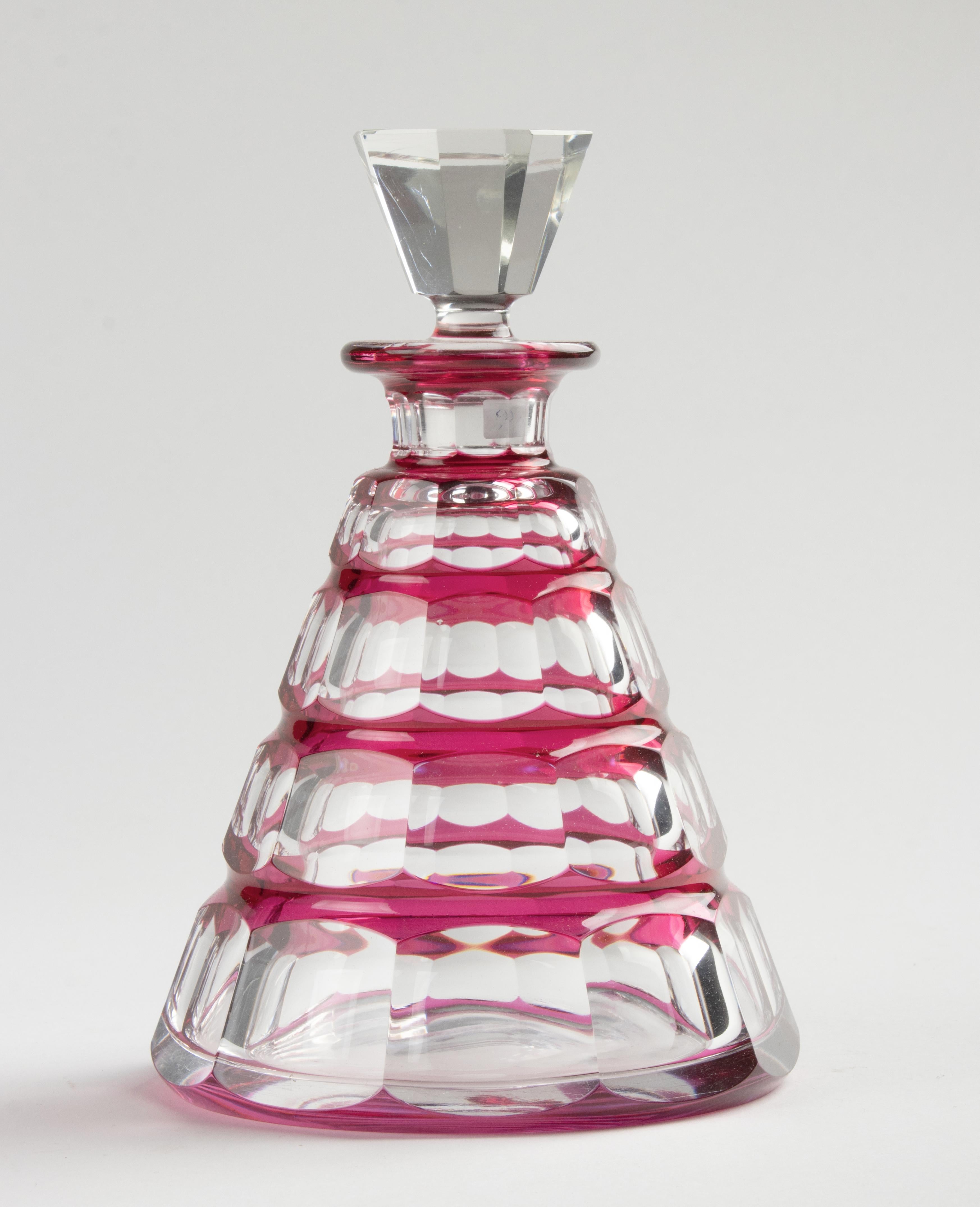 Early 20th Century Crystal Art Deco Decanter Made by Val Saint Lambert ...